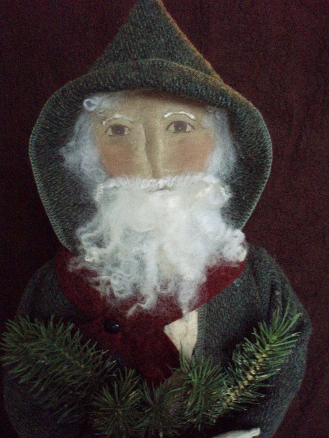 PDF DOWNLOAD DIY Primitive Folk Art Christmas Santa and Sheep Pattern ...