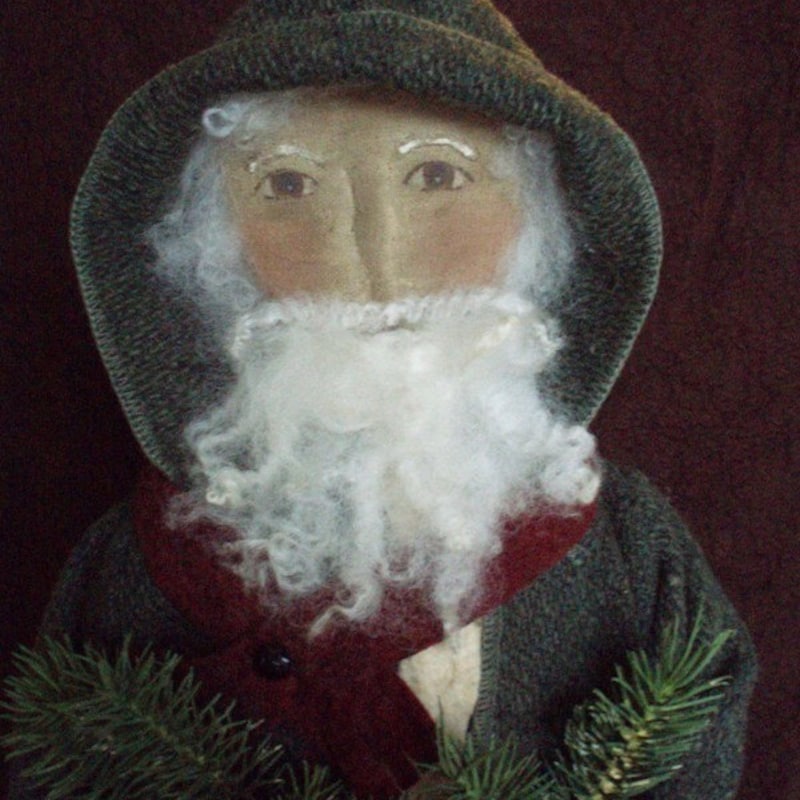 Primitive Santa Pattern - Etsy