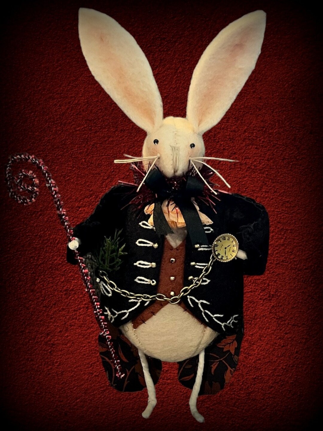 PDF DOWNLOAD DIY Pattern Very Important Date - White Rabbit Ornament ...