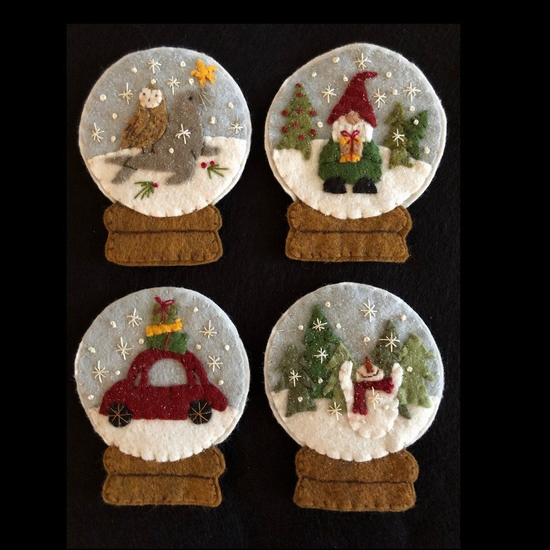 DIY PATTERN - Inside A Snow Globe - Ornament Collection by ...