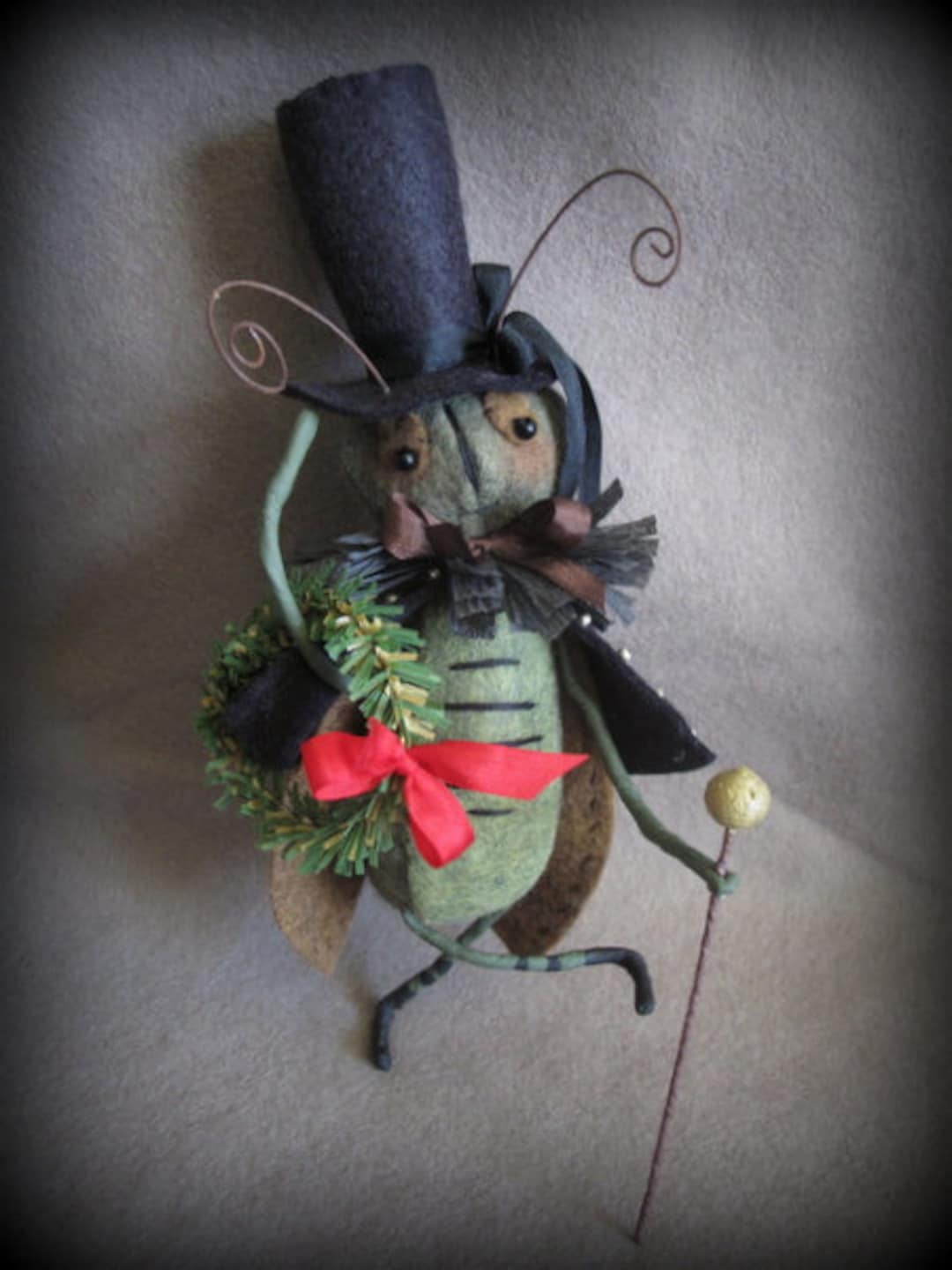 PDF DOWNLOAD DIY - the Talking Cricket Ornament Pattern by ...