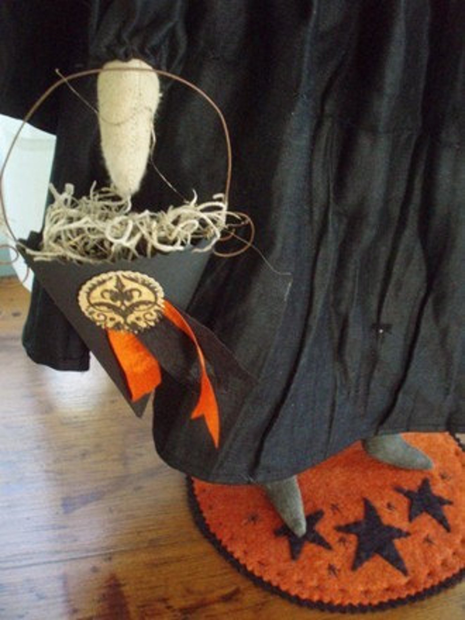 Primitive Folk Art Halloween Hallowed Hattie Doll E PATTERN by - Etsy