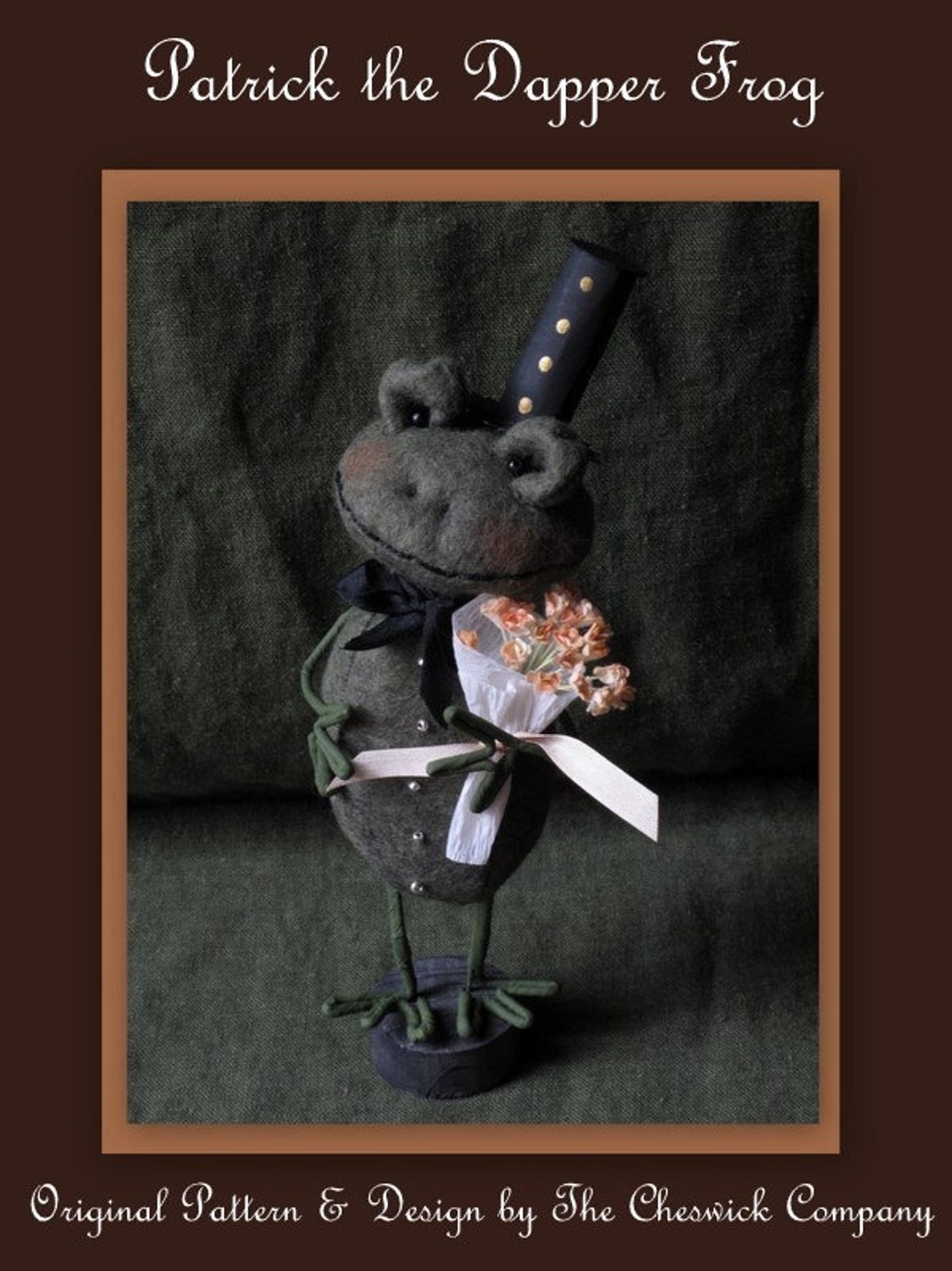 PDF DOWNLOAD DIY - Patrick the Dapper Frog Pattern by Cheswickcompany ...