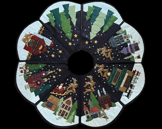 Embroidered Snowman Christmas Tree Skirt 52” Diameter - Etsy