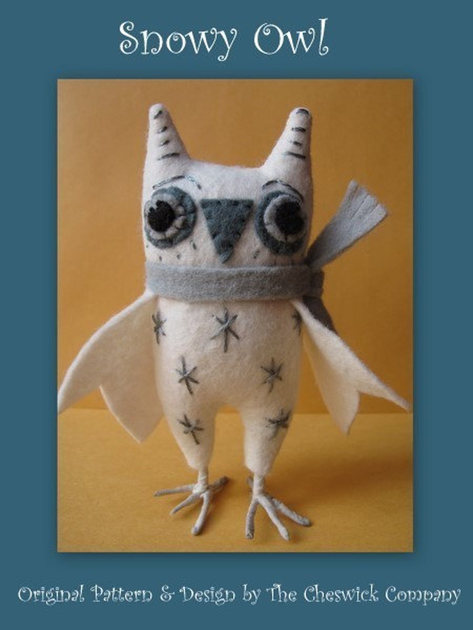 PDF DOWNLOAD DIY Snowy Owl Ornament Pattern by - Etsy