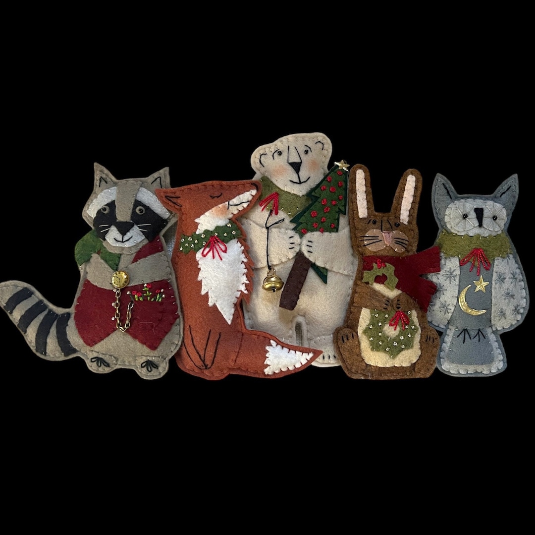DIY KIT - Festive Forest Friends - Christmas Ornament Collection by ...