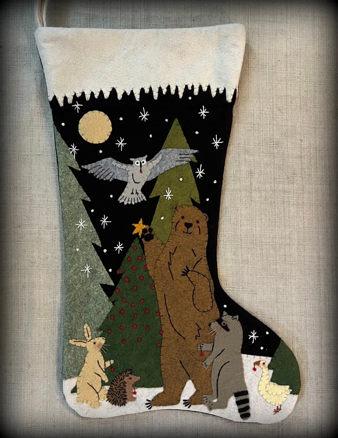 DIY PATTERN - Decorating the Tree Stocking by Cheswickcompany- Made in ...