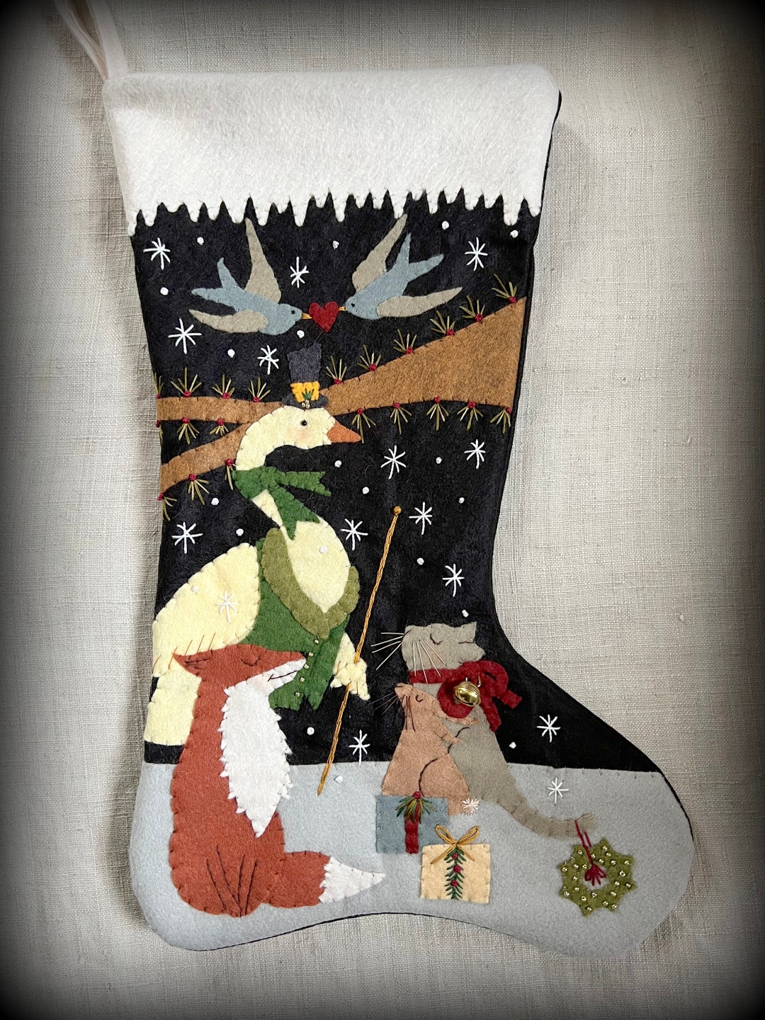PDF DOWNLOAD DIY Pattern- A Fairytale Christmas Stocking by ...