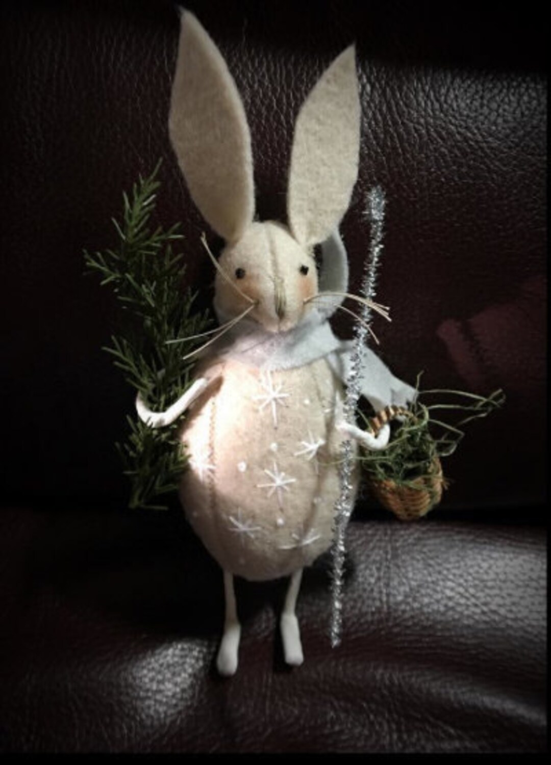 PDF DOWNLOAD DIY Harper the Snowshoe Hare Ornament Pattern by ...