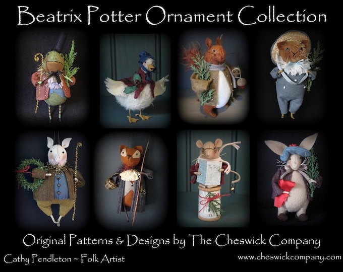 DIY KIT - "beatrix Potter Ornaments" for All 8 Ornaments by ...
