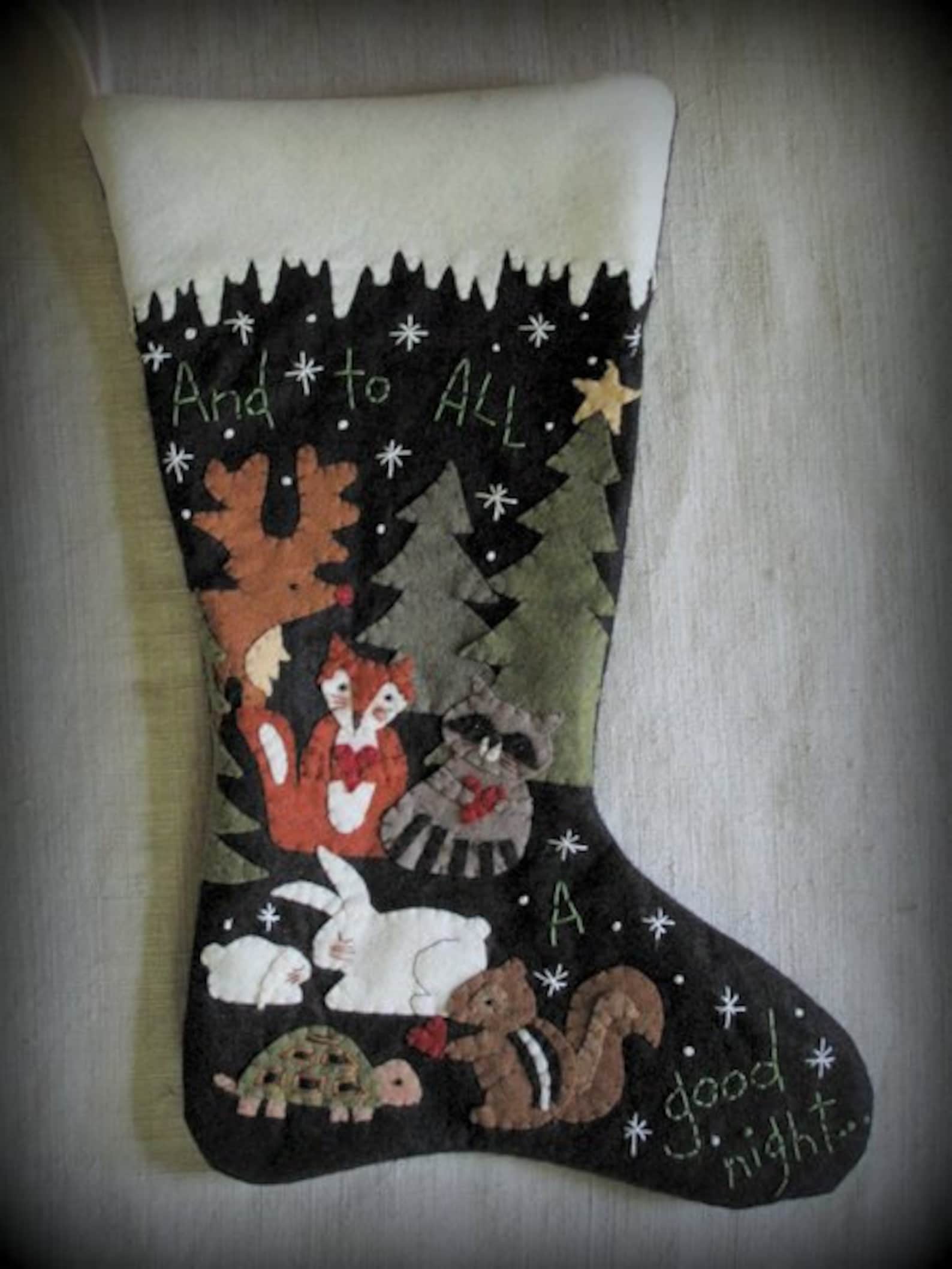 PDF DOWNLOAD DIY to All A Good Night Stocking Pattern by ...