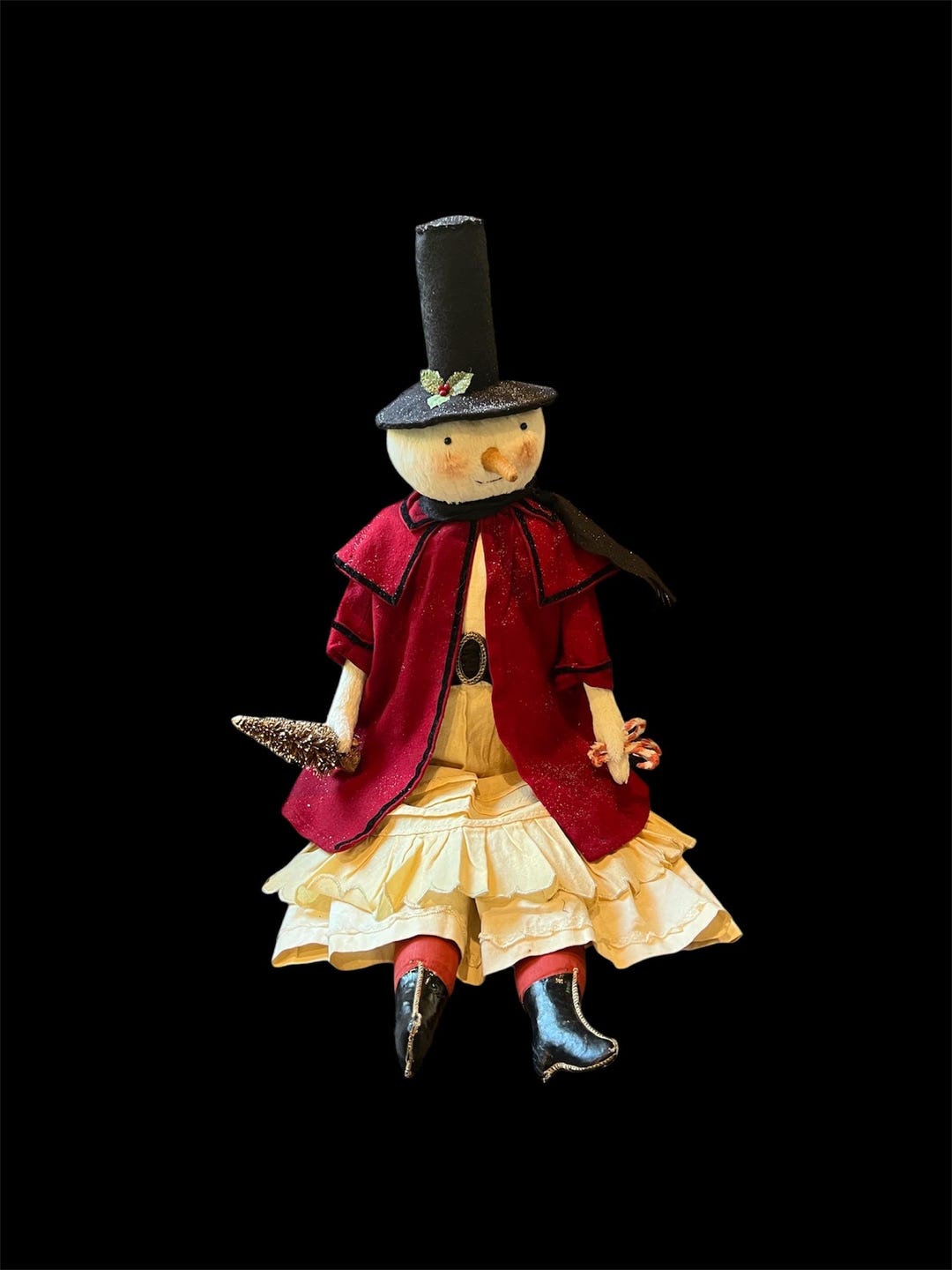 FINISHED PIECE 30 Noella One of a Kind Snow Doll by Cheswickcompany - Etsy