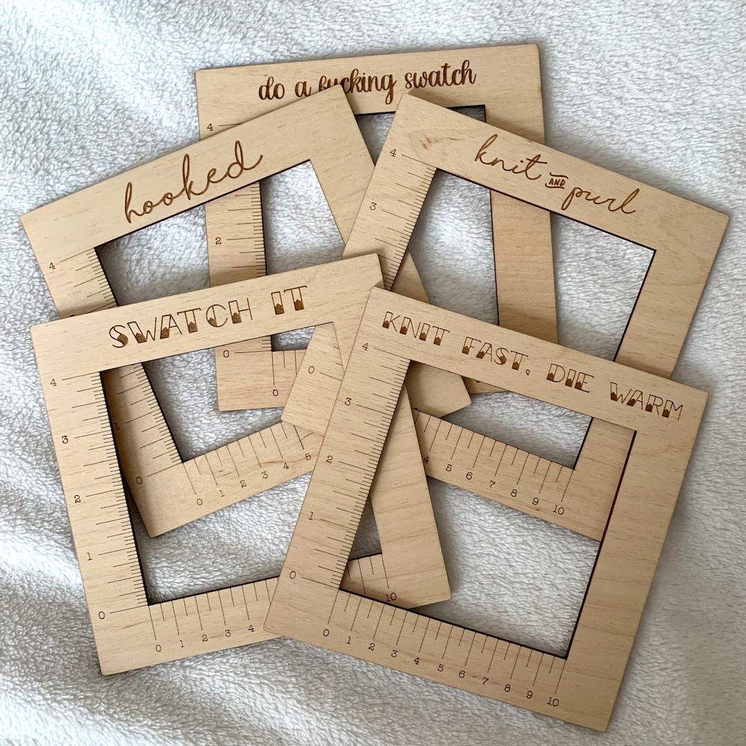 Lasered Knitting Crochet Gauge Ruler 4inch 10 Centimeter - Etsy