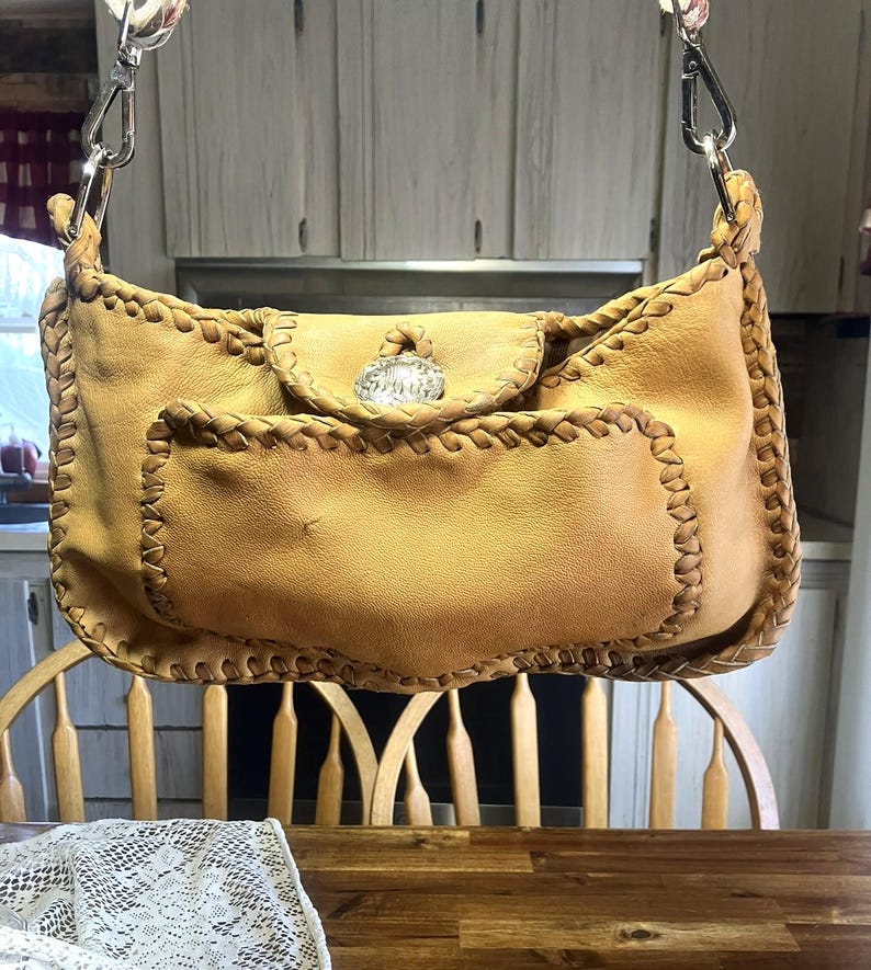 Hand Laced Deerskin Leather Crossbody Bag Country Mountain Girl (two ...