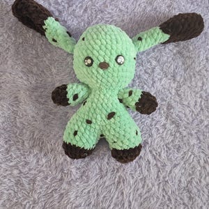 Mint Chocolate Chip Bunny | Crochet Plush | Ice Cream Plushie - Etsy