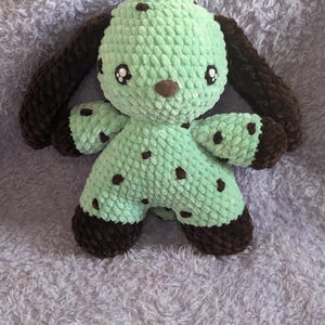 Mint Chocolate Chip Bunny | Crochet Plush | Ice Cream Plushie - Etsy