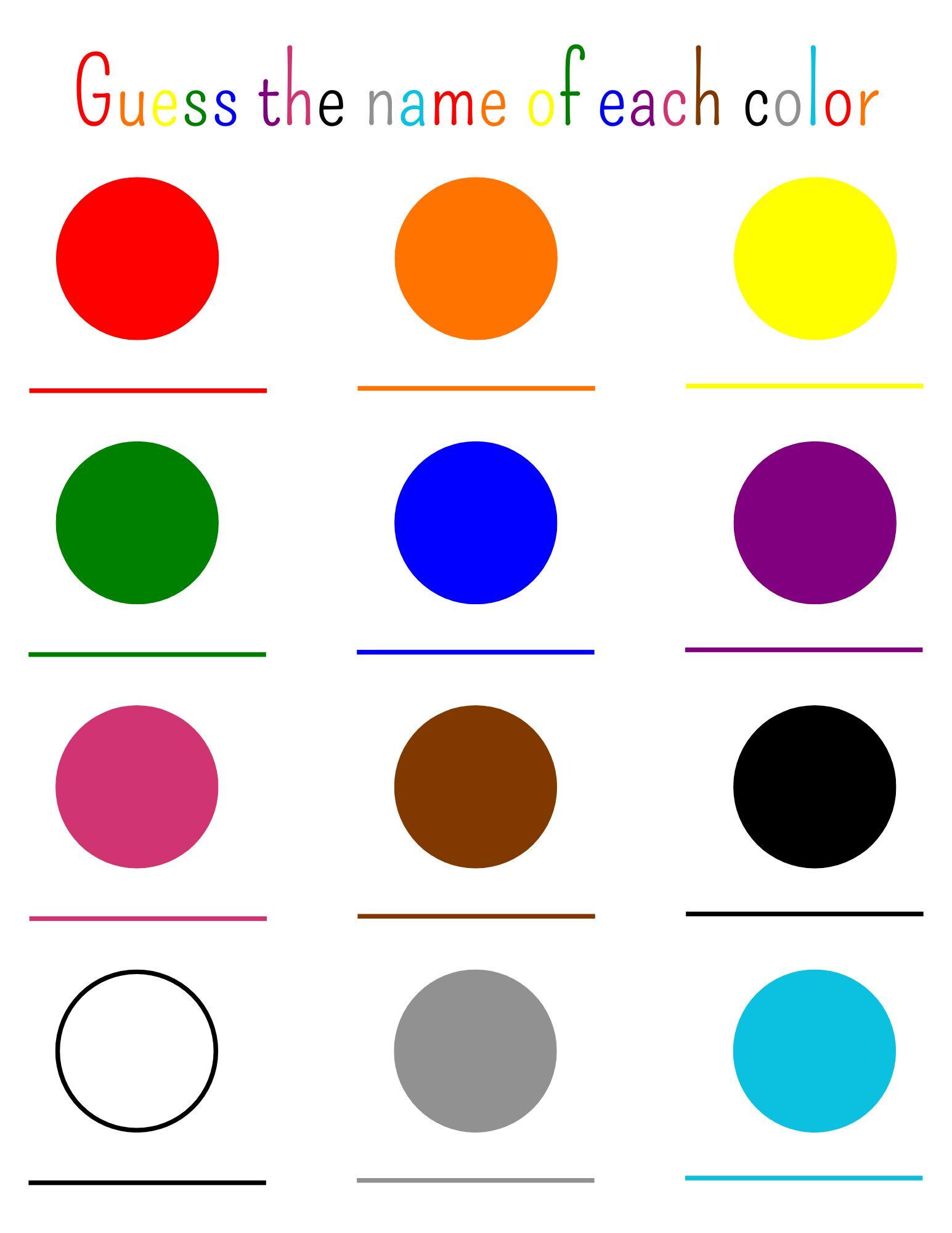 Fun & Interactive Color Learning Template for Kids! - Etsy