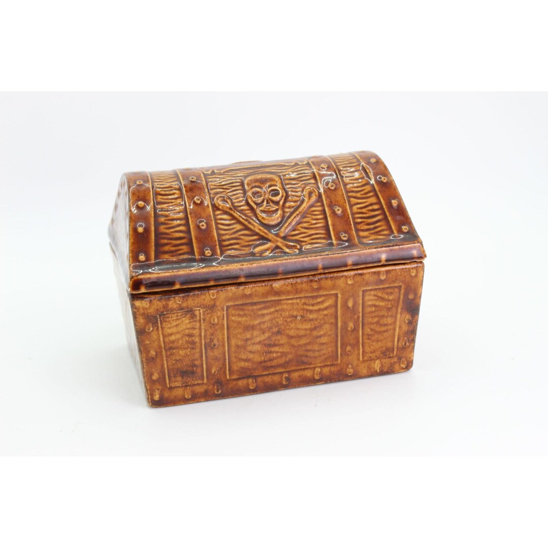 Vintage King Ceramics Lidded Treasure Chest | 1966 - Etsy