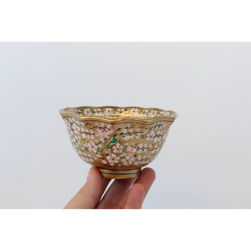 Hand Painted Lacquer Bowl - Etsy