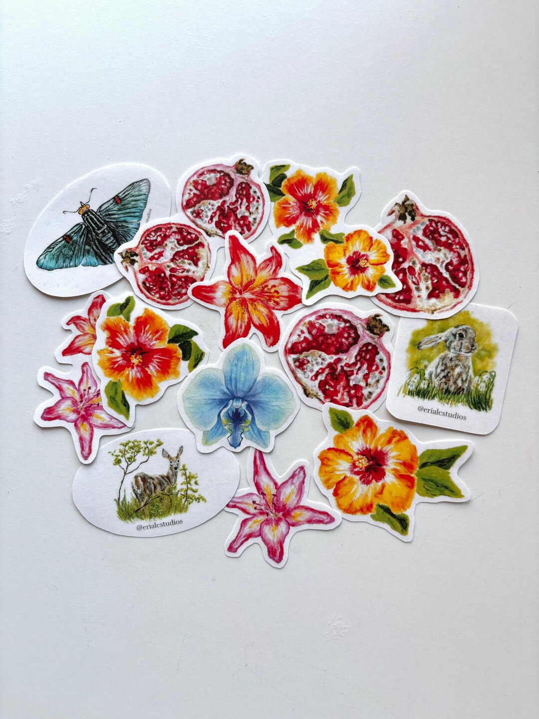 Original Artwork Handmade Sticker Pack of 13 | Durable Stickers | Vinyl ...