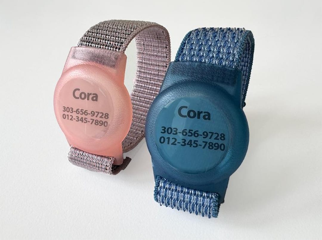 Personalized AirTag ID Watch Bracelet for Woman / Man Nylon AirTag ...