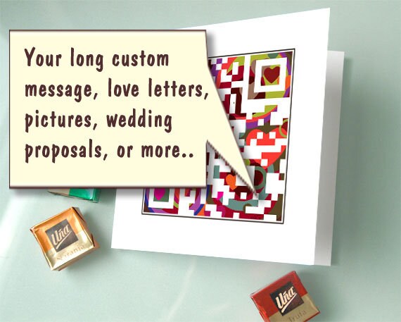 Personalized Secret Message Qr Code Romantic Birthday Or Etsy 