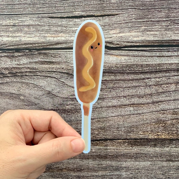 Corn Dog Sticker Art - Etsy
