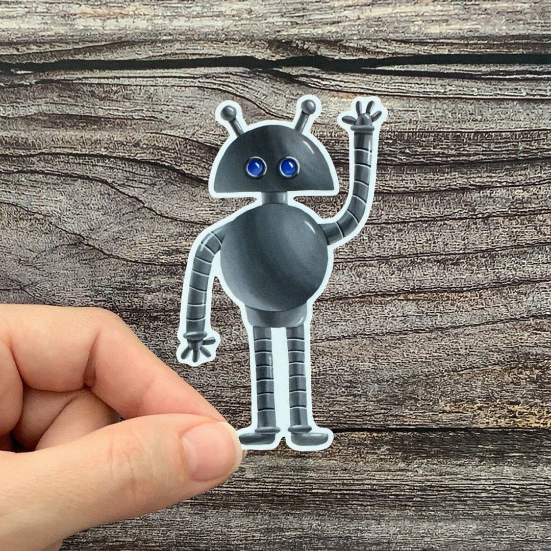 Cute Robot Sticker, Kawaii Robots, Android Stickers, STEM Stickers ...