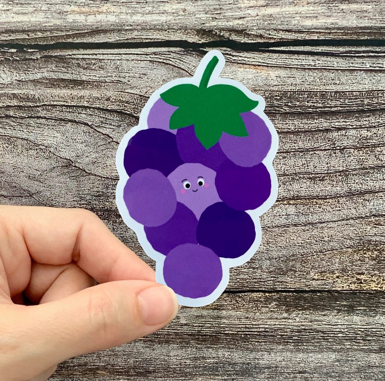 Joseph's Grape Sticker, Kawaii Fruit Sticker, Food Stickers, Cute ...