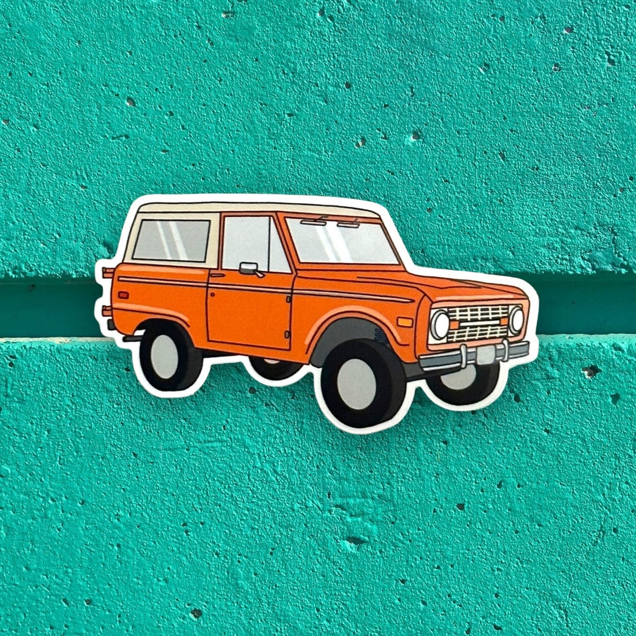73 Ford Bronco Classic Car Sticker, Mechanic Gifts, 1973 Ford Bronco ...