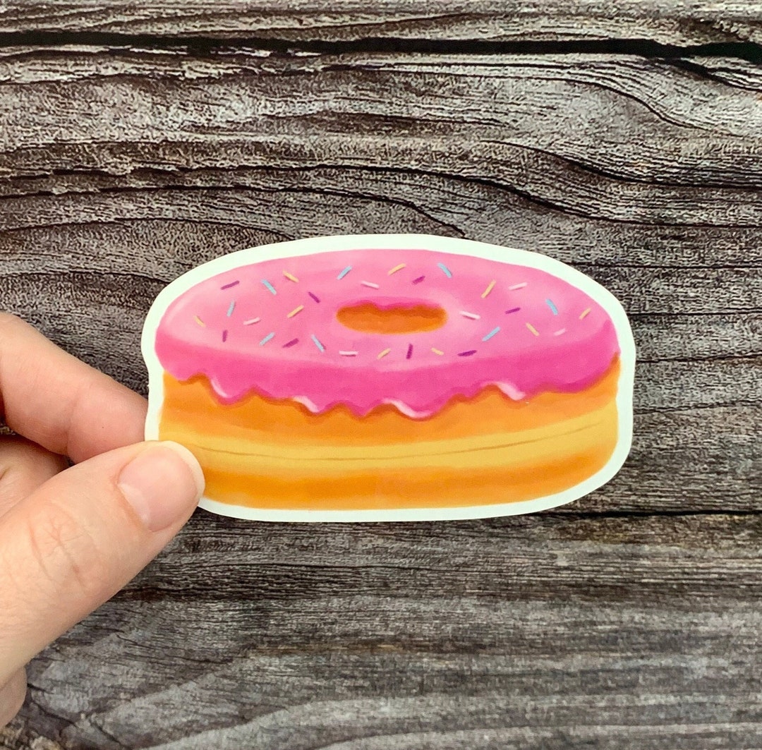 Sprinkle Donut Sticker, Donut Party Favors, Baking Stickers, Cute ...