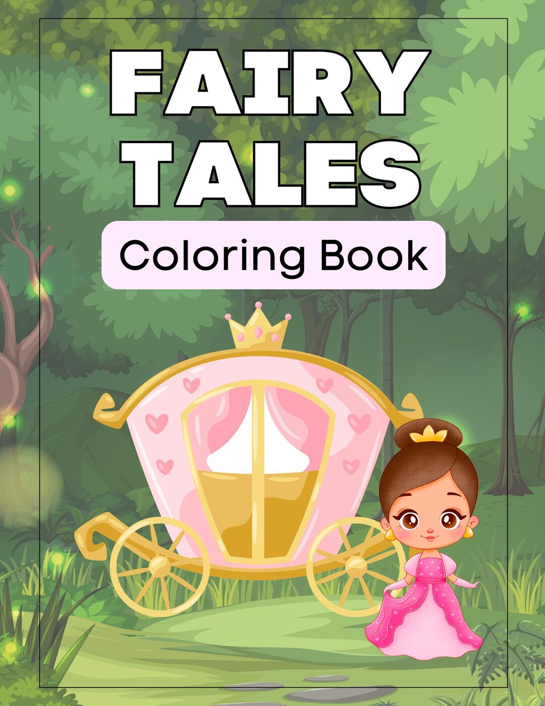 Fairy Tale Coloring Book - Etsy
