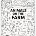 Farm Animals Coloring Book – Kids' Learning Activity (printable PDF) - Etsy