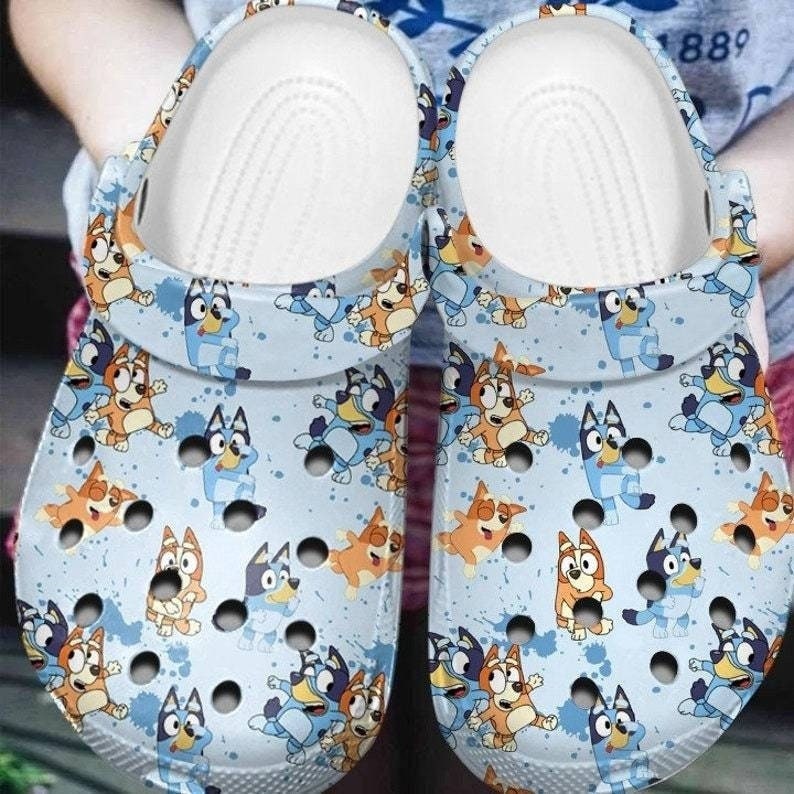 Personalized Bluey Family Birthday Clog Shoes, Clogs Shoes for Men ...