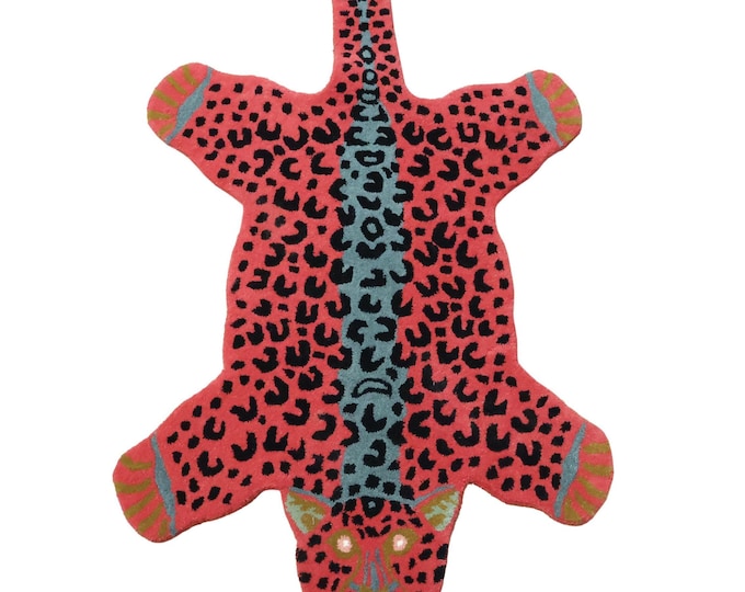 Exclusive Decorative Statue Leopard Pink 62 Cm Ceramic Handmade Italy ...