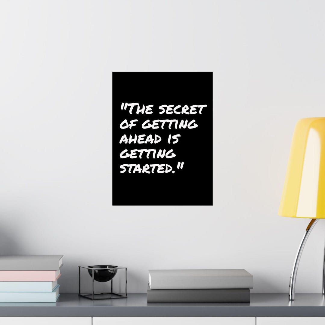 Motivational Wall Art Poster, Inspirational Decor for Home Office, Gift ...