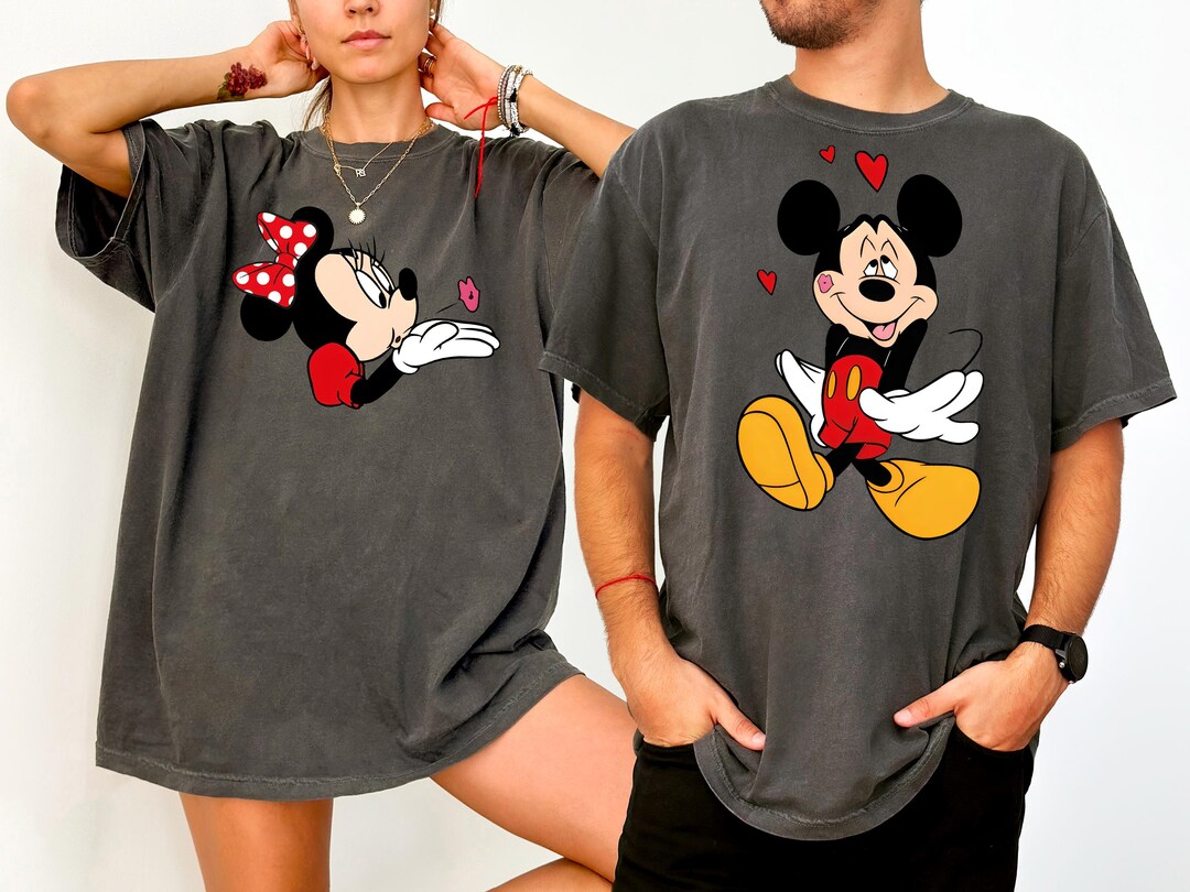 Mickey and Minnie Valentine Shirt & Sweatshirt, Valentine's Day Tee ...