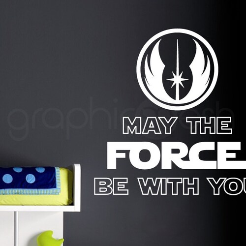 Use the Force Star Wars Wall Decal Nursery Popular - Etsy
