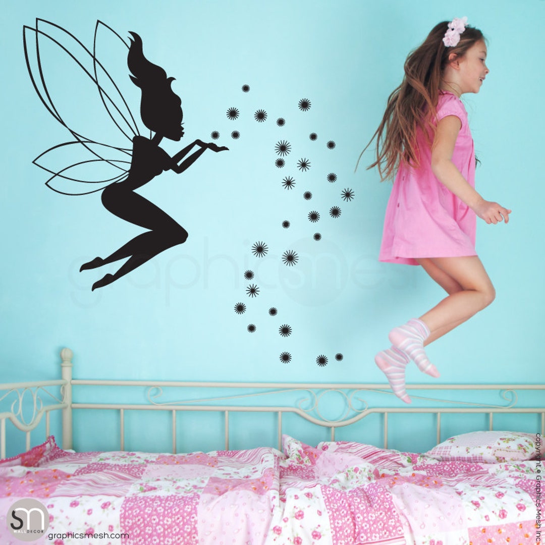 FAIRY & MAGIC DUST Wall Decals - Interior Art Decor for Girls ...