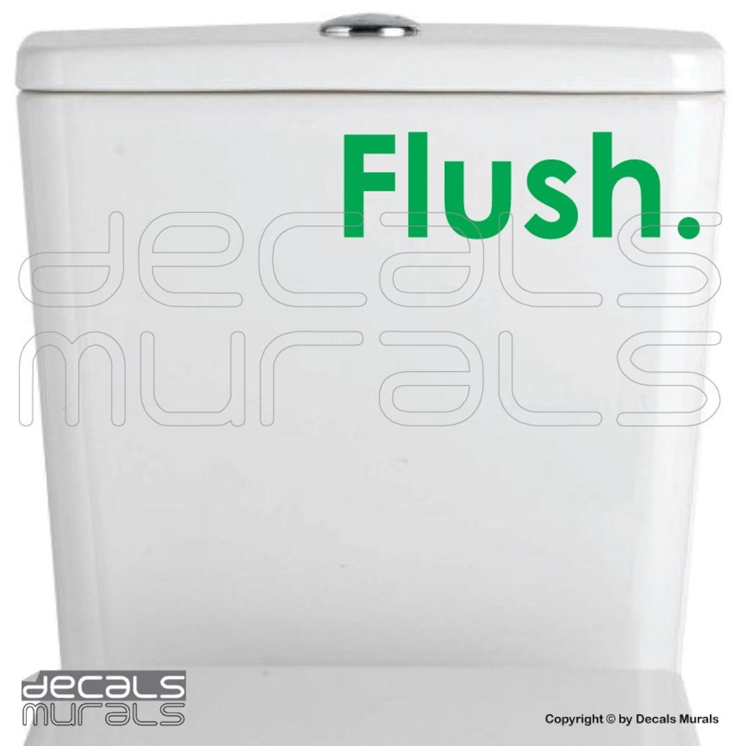 Wall Decal FLUSH Vinyl Lettering Stickers Fun Interior Decor by Decals ...