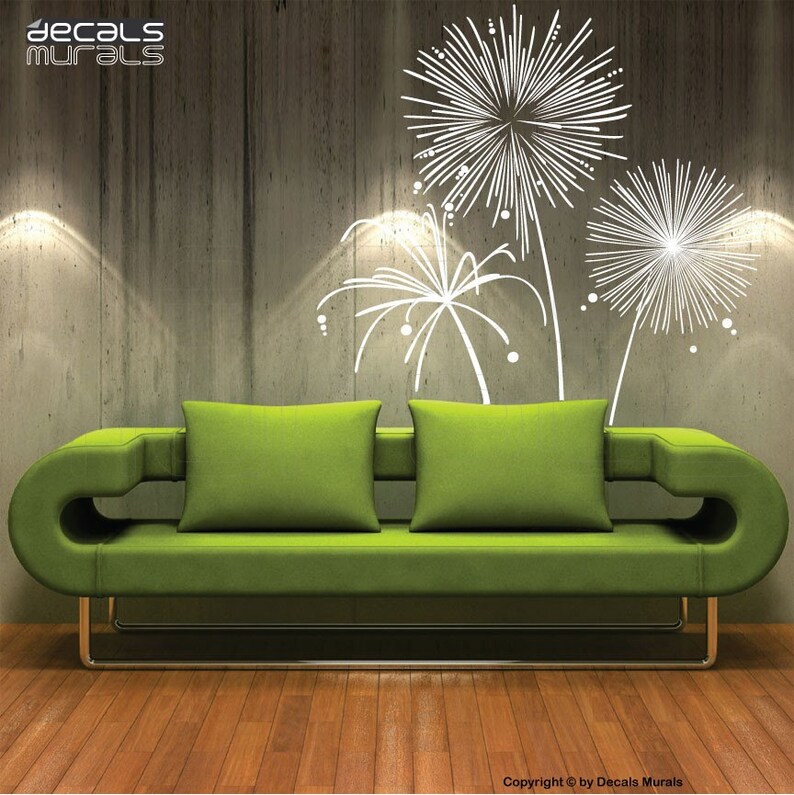 Wall Decal FIREWORKS Vinyl Shapes Modern Decor Stickers by Decals ...