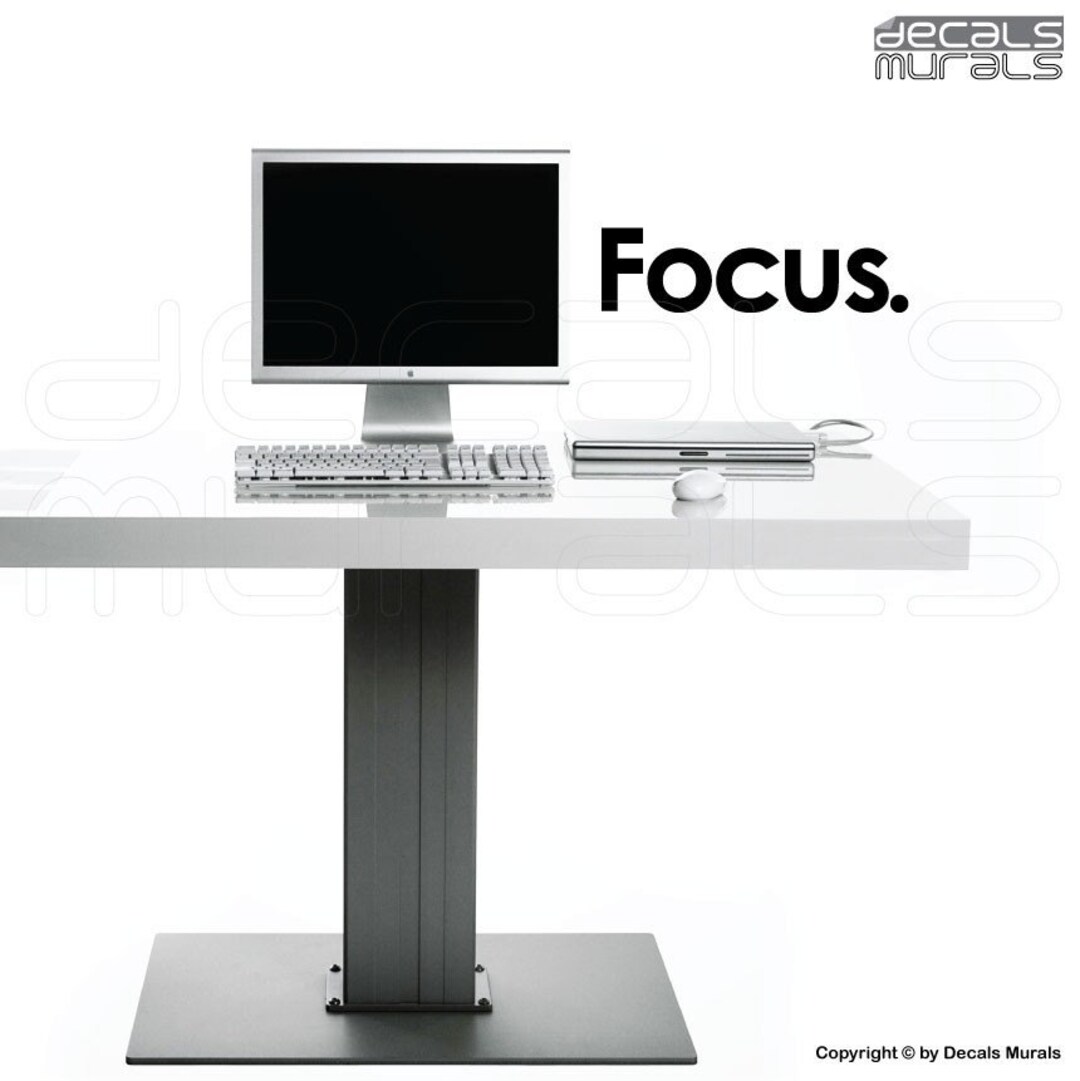 Wall Decals FOCUS Vinyl Lettering Interior Decor for Home and Office by ...