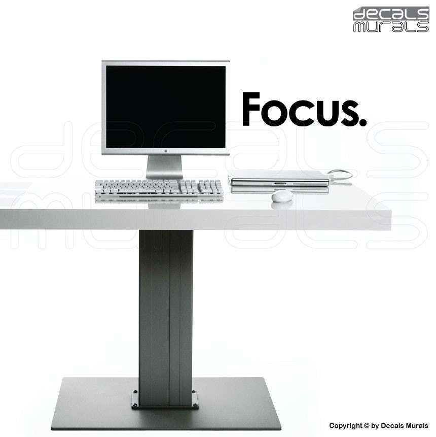 Wall Decals FOCUS Vinyl Lettering Interior Decor for Home and - Etsy