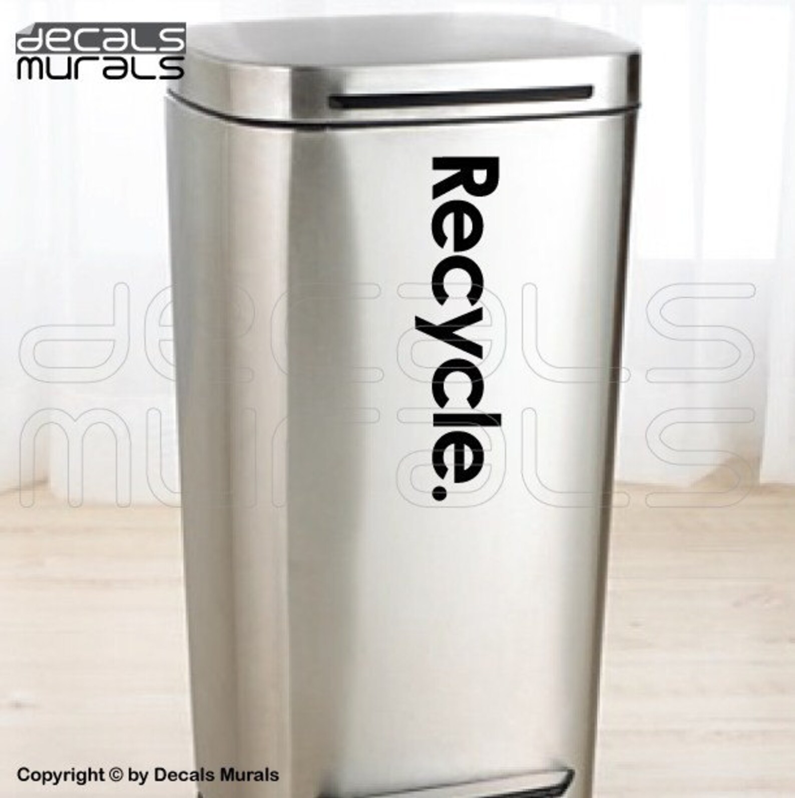 Wall Decal RECYCLE Vinyl Lettering Stickers Decor by Decals - Etsy