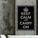 Keep Calm and Carry on WALL DECALS Quotes - Quote Lettering by Decals ...