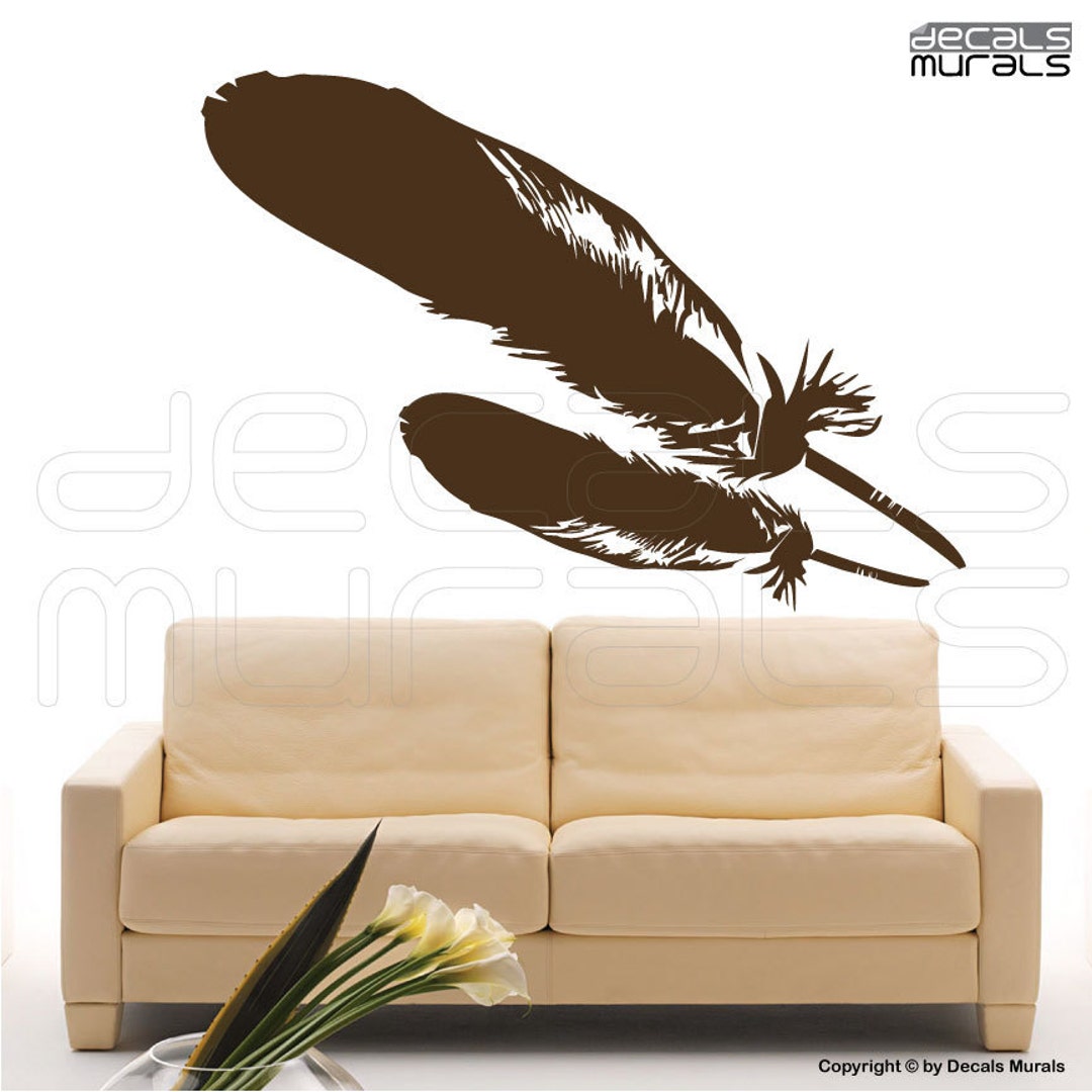 Wall Decal FEATHERS Vinyl Art Stickers Modern Home Decor by Decals ...