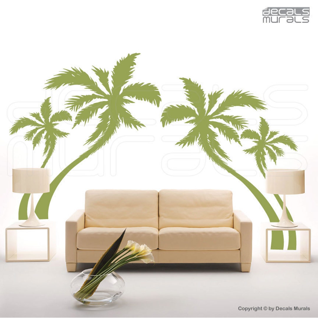Wall Decals PALM TREES Vinyl Murals Removable Stickers Decor by Decals ...