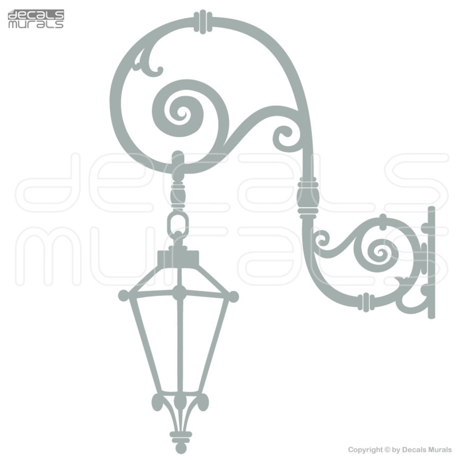 Wall Decal HANGING STREET LAMP Vinyl Art Stickers Decor for | Etsy