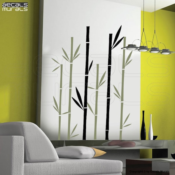 Bamboo Wall Decal - Etsy