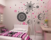 GEOMETRIC FIREWORKS Wall Decals Interior Graphics for Modern - Etsy